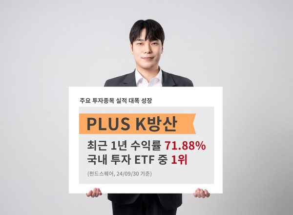 한화자산운용 'PLUS K방산', 1년 수익률 71% 달성